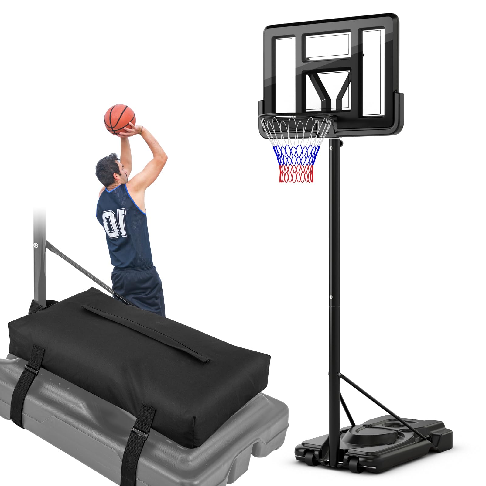 GYMAX Portable Basketball Hoop Outdoor – Gymax